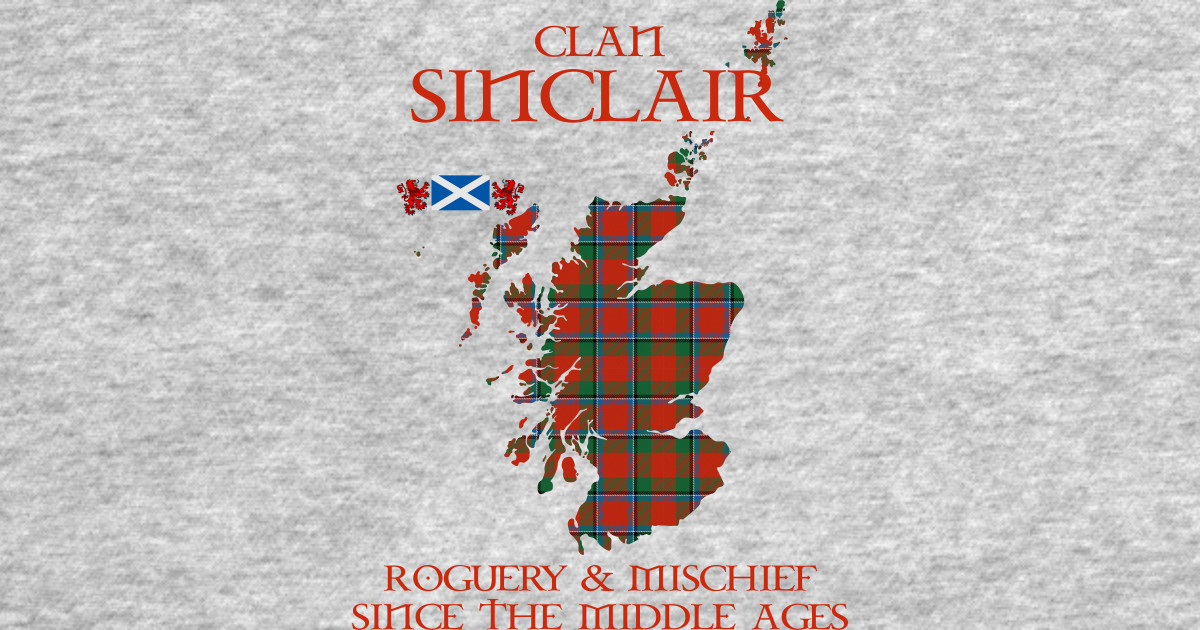 Clan Sinclair tartan Scotland map Saltire flag and lion rampant ...
