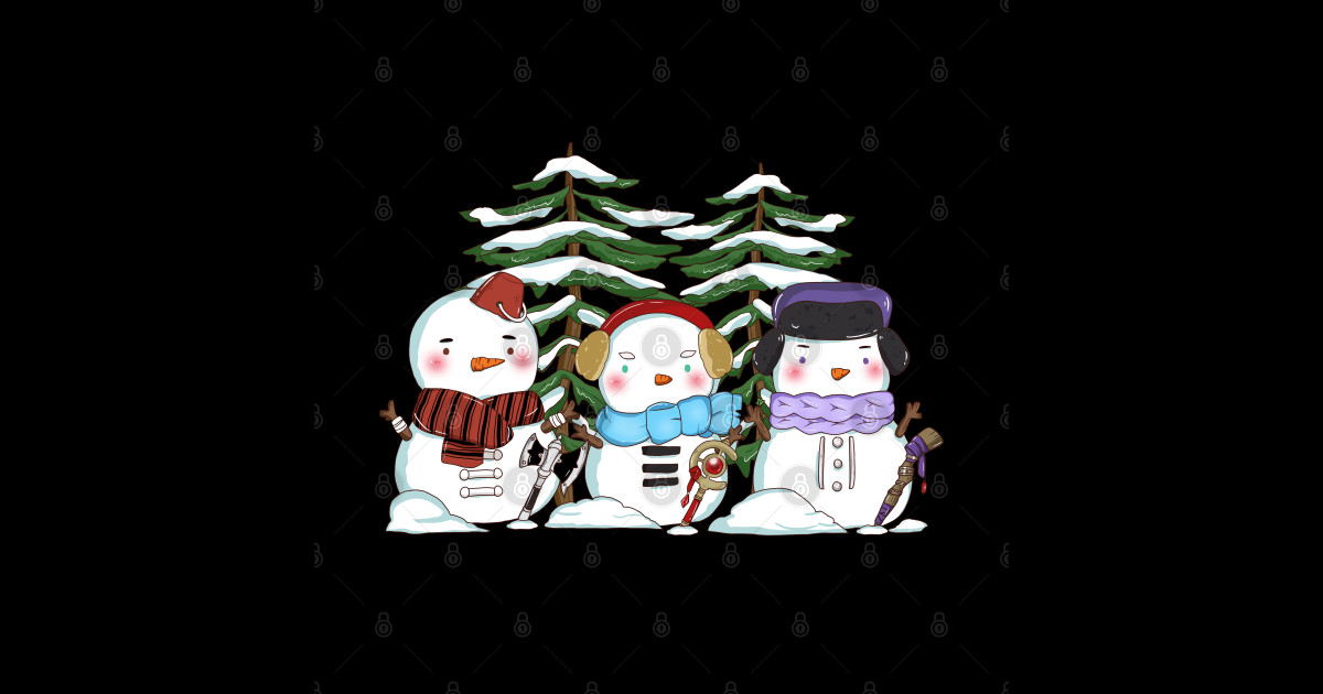 Frieren: Beyond Journeys End Snowmen - Frieren - Sticker | TeePublic