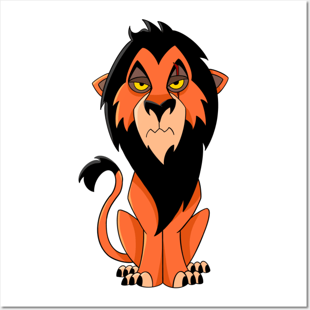 how to draw lion king scar