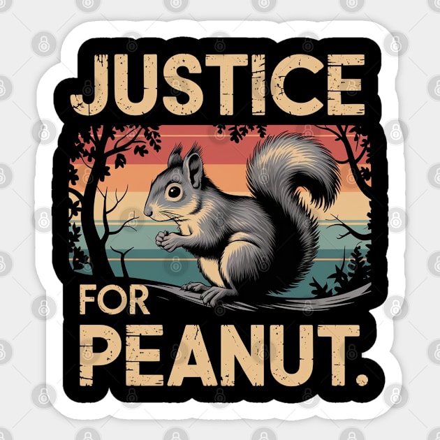 Justice For Peanut - Justice For Peanut - Sticker | TeePublic
