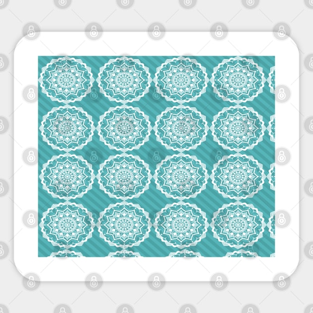 Turquoise Drawing Pattern - Turquoise - Sticker | TeePublic