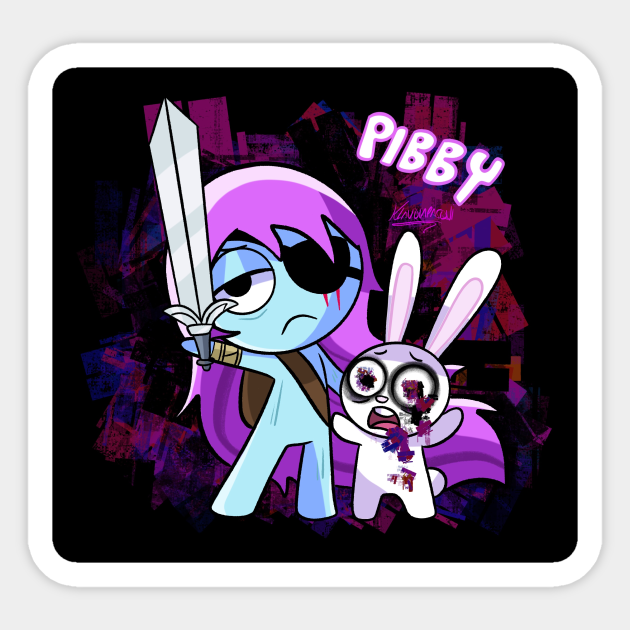 pibby dark - Pibby - Sticker | TeePublic