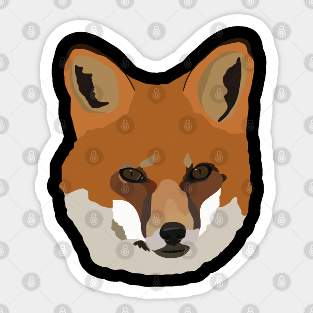 Fox - Fox - Sticker | TeePublic