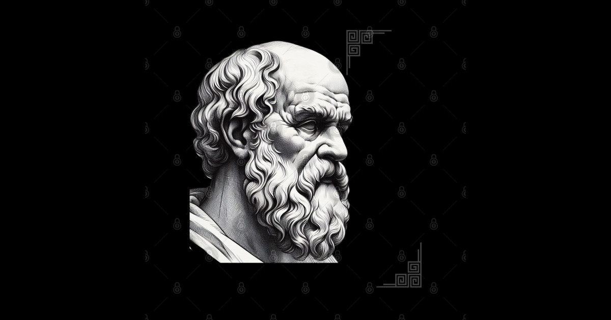 Socrates quote for stoicism lovers - Socrates Quotes - Sticker | TeePublic