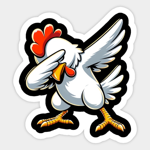 Chicken Cute Animals Outfit Kawaii Pet Do The Dab - Chicken Animal ...