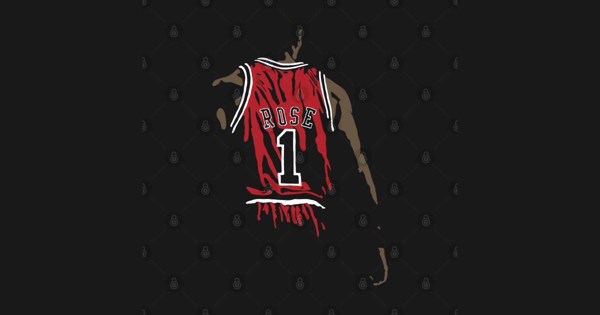Derrick Rose Silhouette - Derrick Rose - T-Shirt | TeePublic