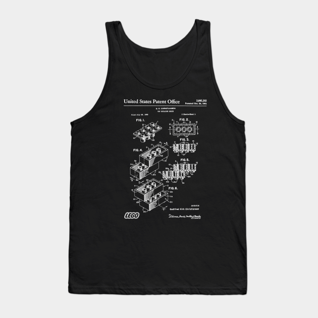 Lego Brick Patent White - Lego - Tank Top | TeePublic