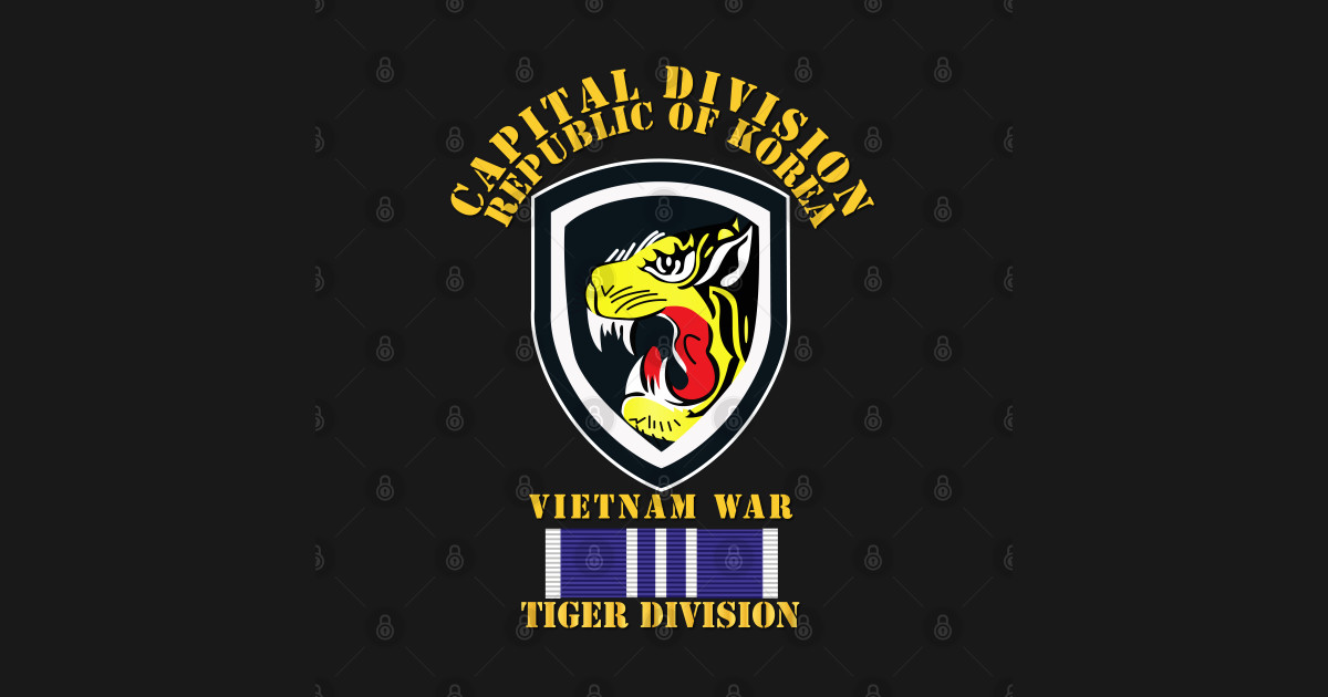 Korea - Capital Division - Tiger Div w Vietnam War SVC - Combat - T ...