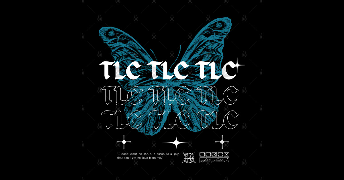 Tlc // Butterfly - Tlc - Sticker | TeePublic