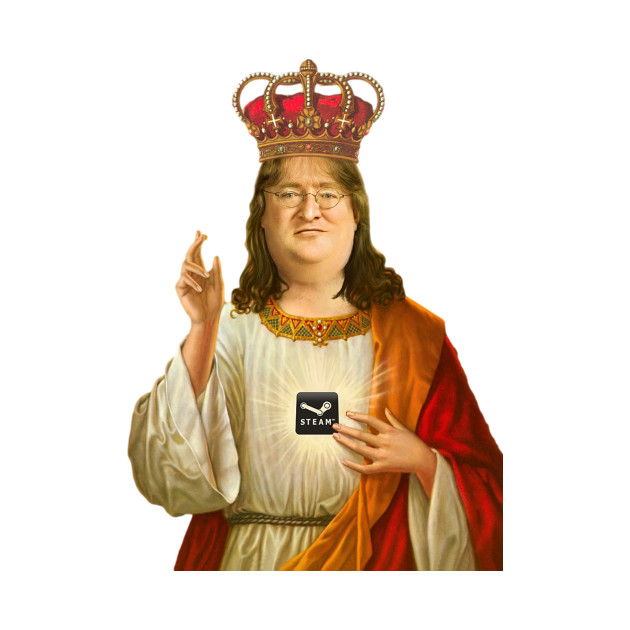 Lord gaben - Gabe Newell - T-Shirt | TeePublic