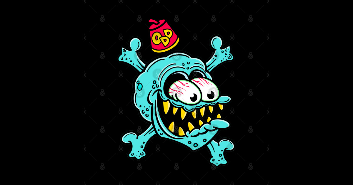 ODD Skull - Wacky Skull - Sticker | TeePublic