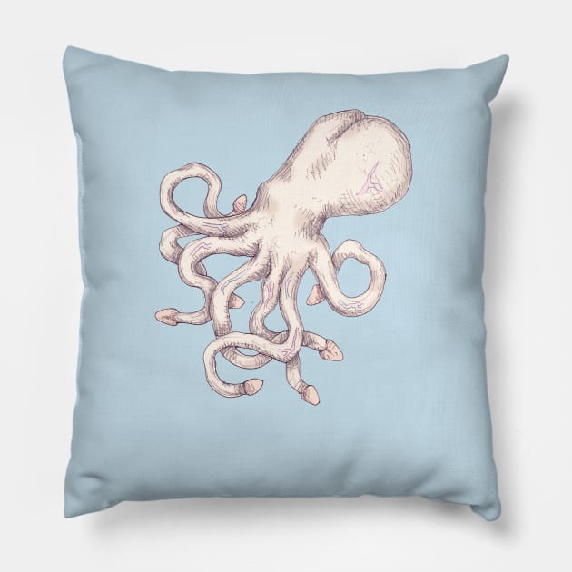 Cocktopus - Penis - Pillow | TeePublic
