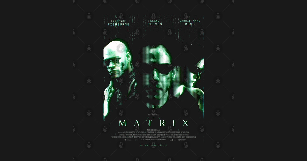 The Matrix - Poster - Back - The Matrix - T-Shirt | TeePublic