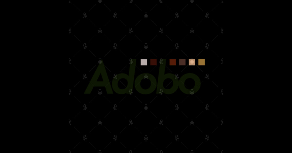 ADOBO COLOR PALETTE FILIPINO FOOD - Bisaya - Posters and Art Prints ...