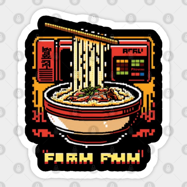 Ramen Pixel Art - Ramen - Sticker | TeePublic