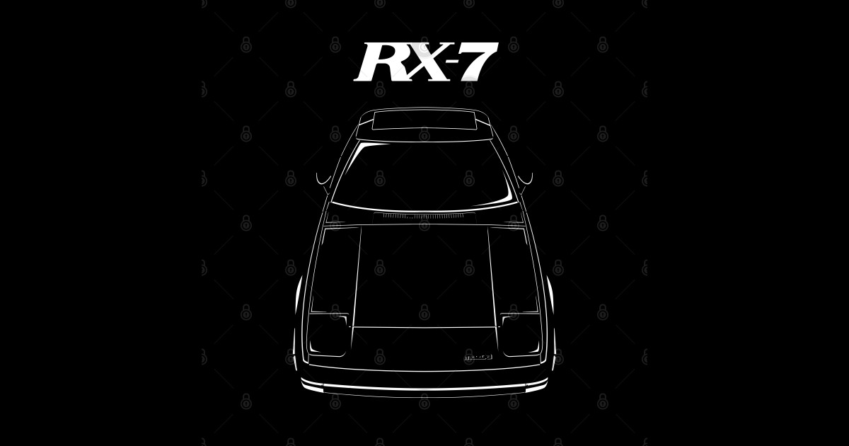 RX-7 1st gen - Rx 7 - Sticker | TeePublic