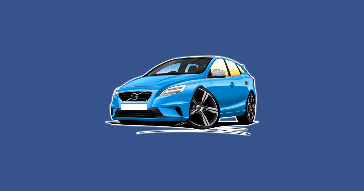 Volvo V40 R-Design Blue - Volvo V40 - T-Shirt | TeePublic
