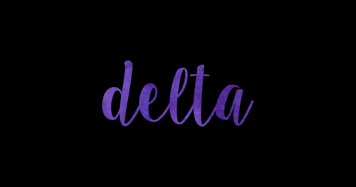 Purple Delta - Delta - Sticker | TeePublic