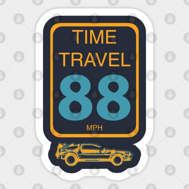 Time Travel Speed Limit - Time Travel - Sticker | TeePublic