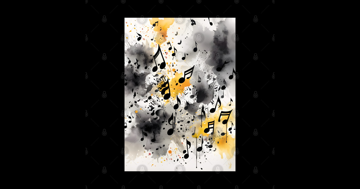 A bunch of musical notes - Musical Notes - Posters and Art Prints ...