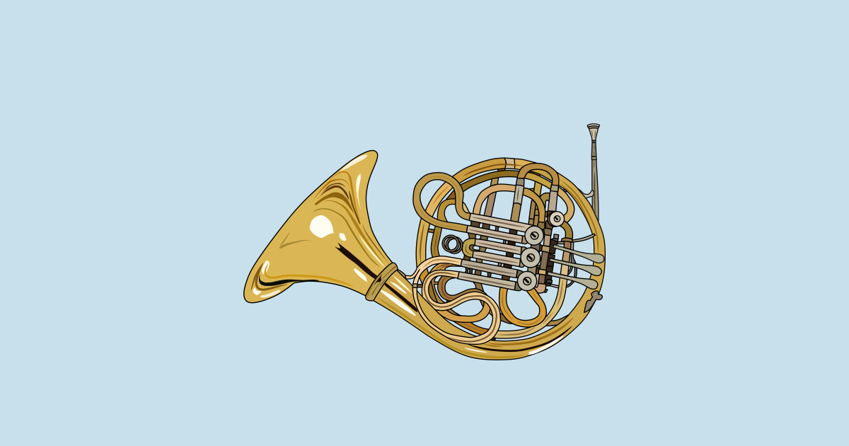 French horn cartoon illustration - French Horn Cartoon Illustration - T ...