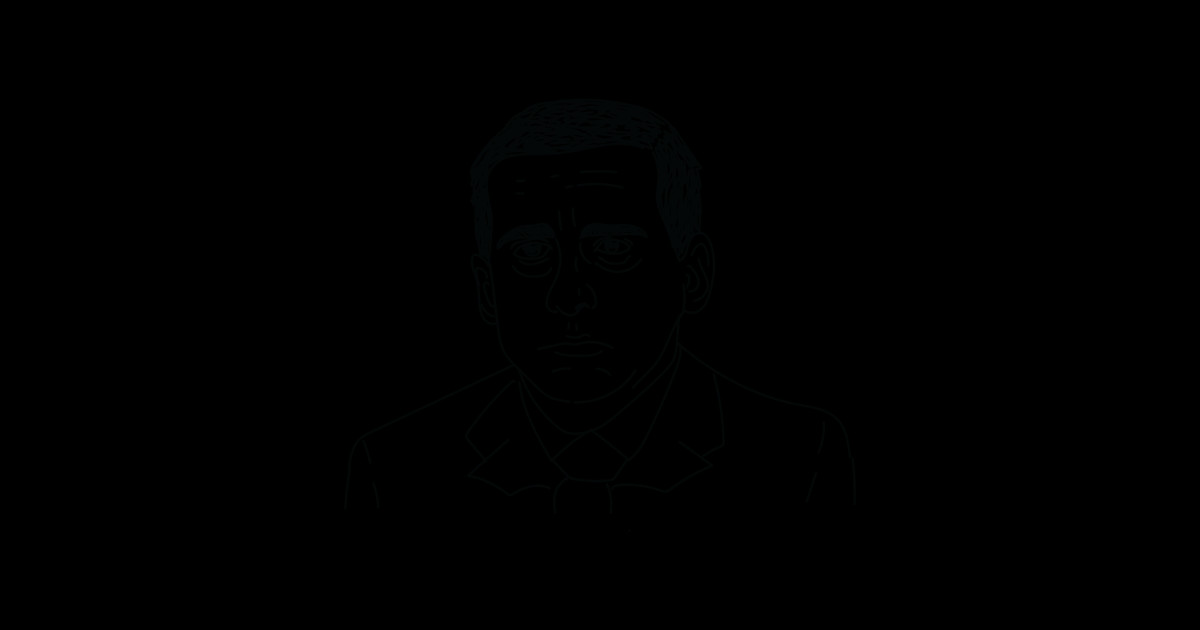 Grumpy Michael Scott - Michael Scott - Sticker | TeePublic