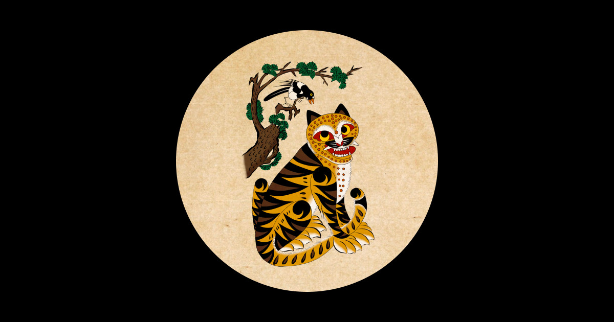 Minhwa: Tiger and Magpie A Type (Korean traditional/folk art) - Minhwa ...