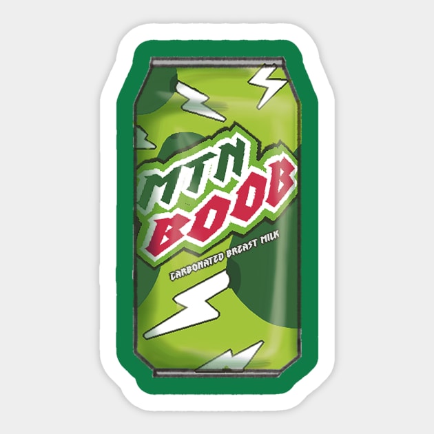 MTN BOOB - Mountain Dew - Sticker | TeePublic