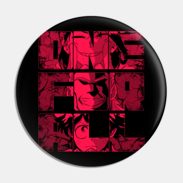 one for all red - One For All Boku No Hero - Pin | TeePublic
