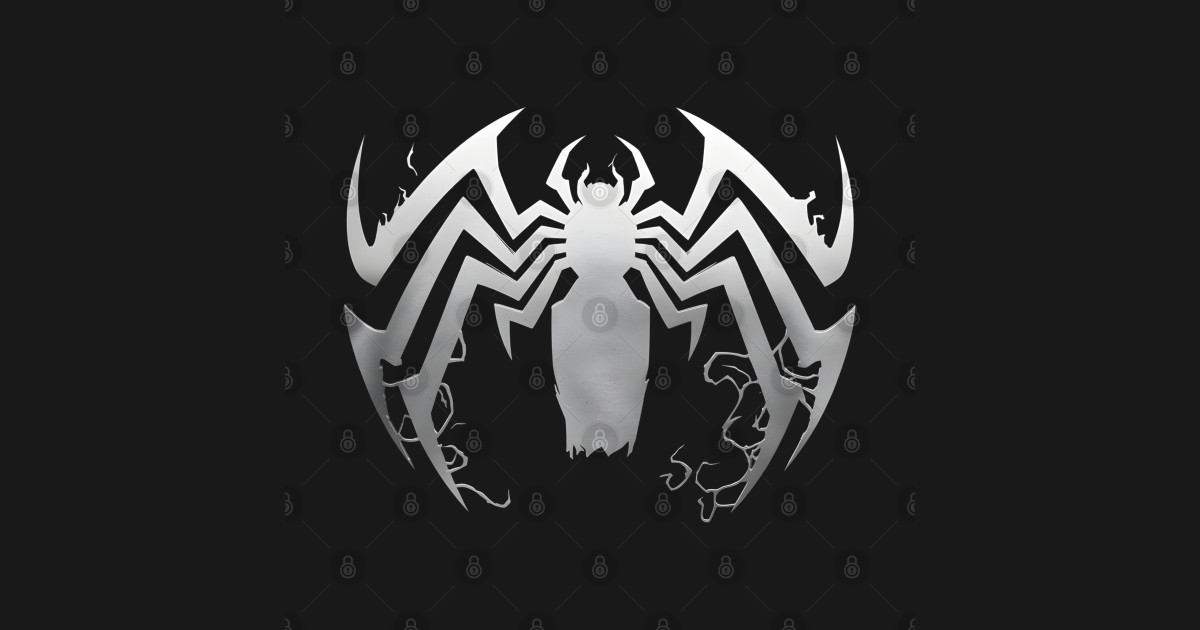 Venom symbol - Venom Spiderman - T-Shirt | TeePublic
