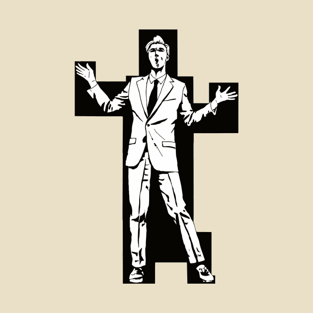 David Byrne Iconic Pose - Talking Heads - T-Shirt | TeePublic