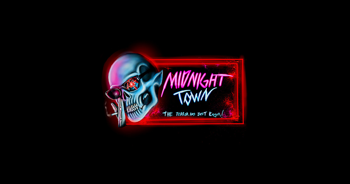 Official Midnight Town Poster - Midnight Town - Sticker | TeePublic