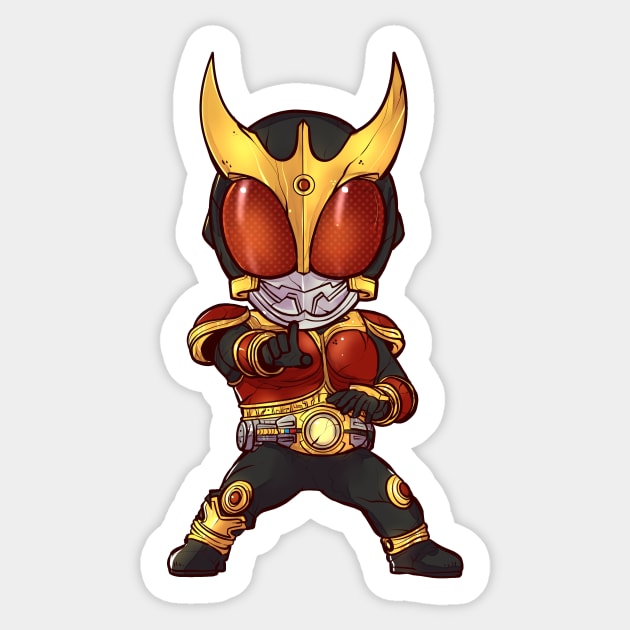 Kamen Rider Kuuga Chibi - Kamen - Sticker | TeePublic