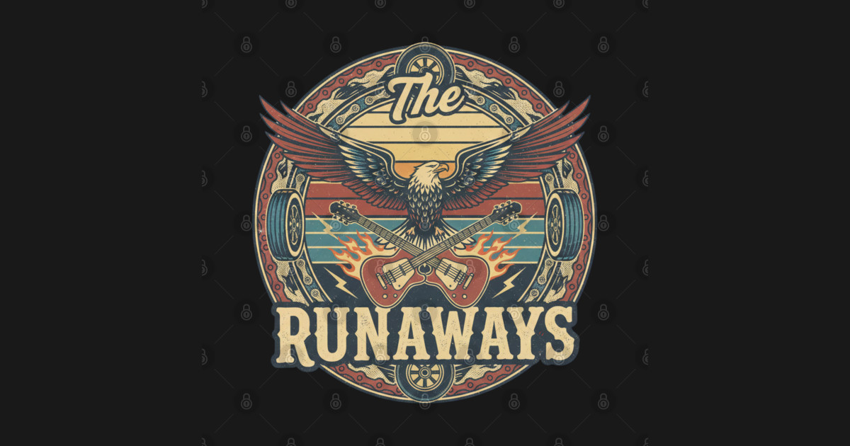 The Runaways: Cherry Bomb Eagle - Original All-Girl Rock Art - The ...