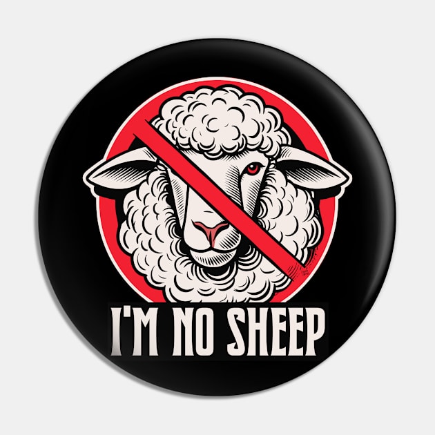 I'm No Sheep Pin | Wimsical