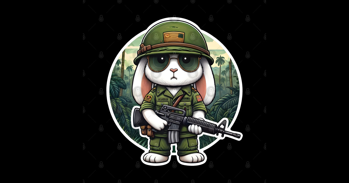 Tactical Rabbit - Rabbit - Posters and Art Prints | TeePublic