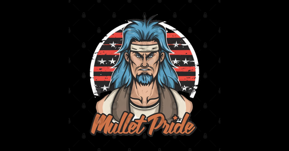 Mullet Pride - Mullet - Sticker | TeePublic