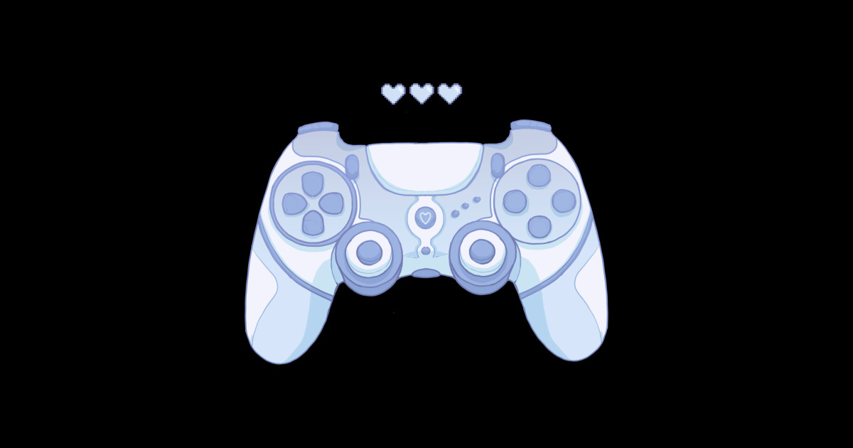 Cute game controller Blue - Gaming - Sticker | TeePublic