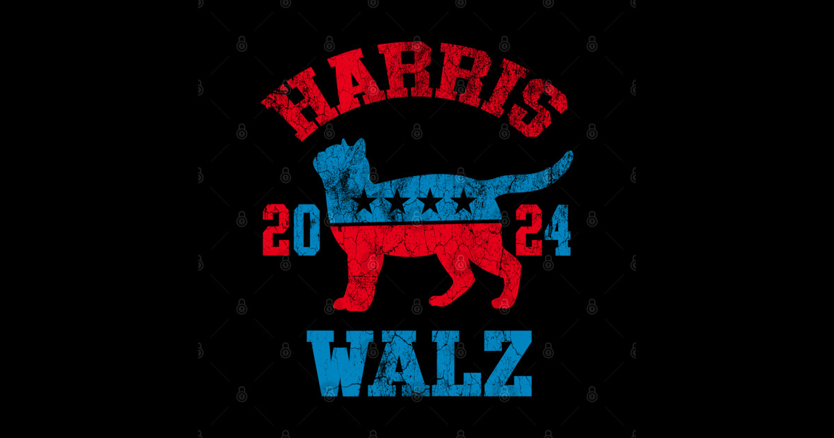 Vintage Harris Walz Cat 2024 - Harris Walz - Posters and Art Prints ...