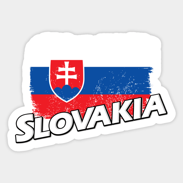 Slovakia flag - Slovakia - Sticker | TeePublic