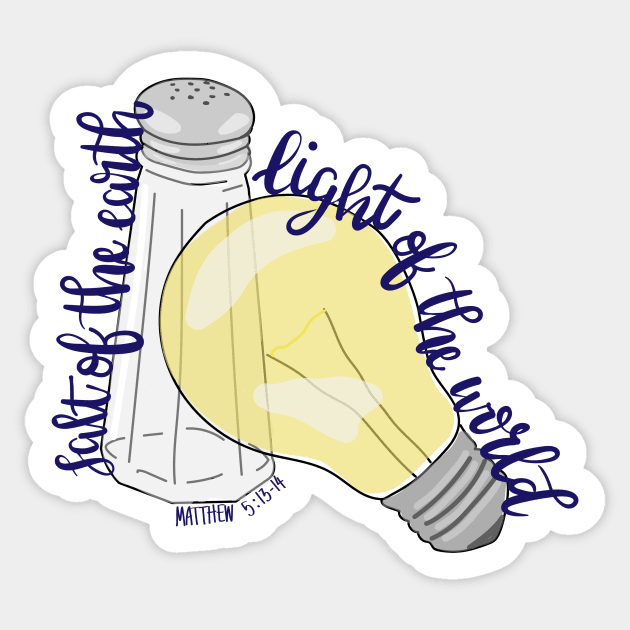 Salt and Light Bible Verse Christian Scripture - Salt - Sticker | TeePublic