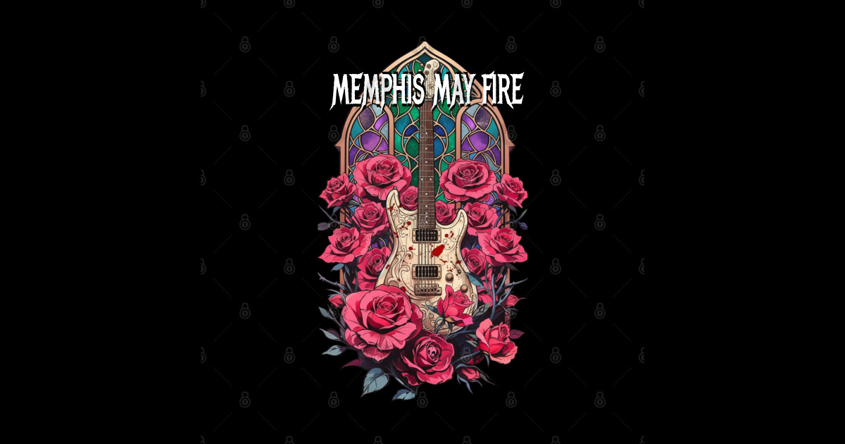 MEMPHIS MAY FIRE BAND FAN ART - Memphis May Fire Band Fan Art - Sticker ...