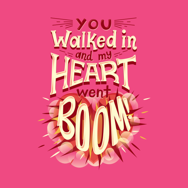 Heart went boom - Hamilton - T-Shirt | TeePublic