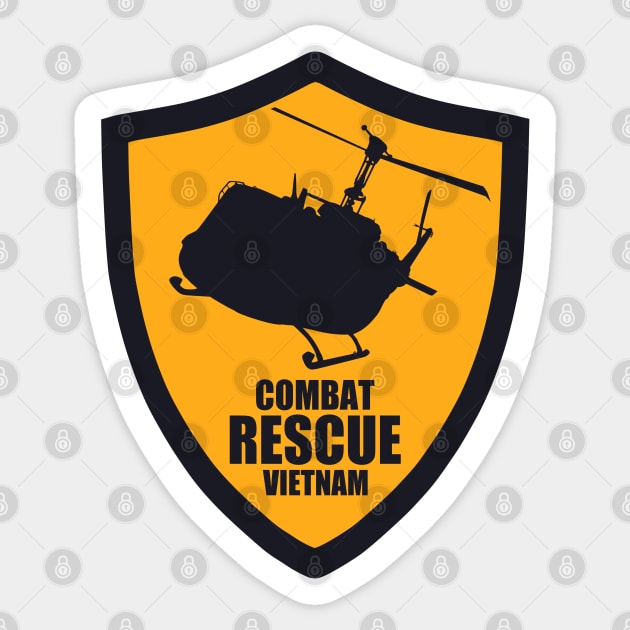 Combat Rescue Vietnam - Uh 1 Huey Combat Rescue - Sticker | TeePublic