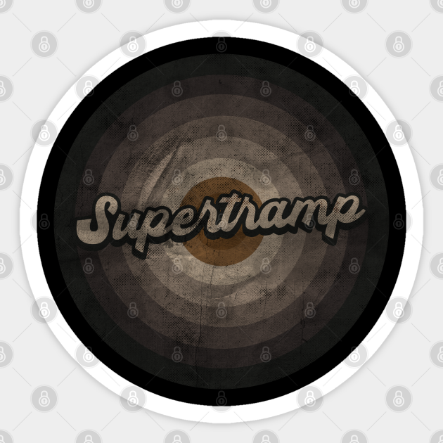 RETRO BLACK WHITE - Supertramp - Retro Black White - Sticker | TeePublic