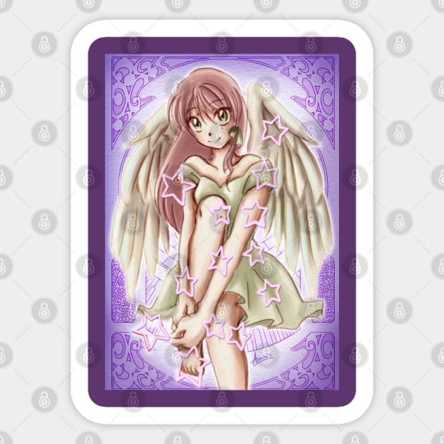 Pink Virgo Gijinka - Virgo Zodiac Sign - Sticker | TeePublic