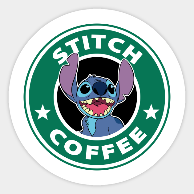 Stitch Coffee - Stitch - Sticker | TeePublic