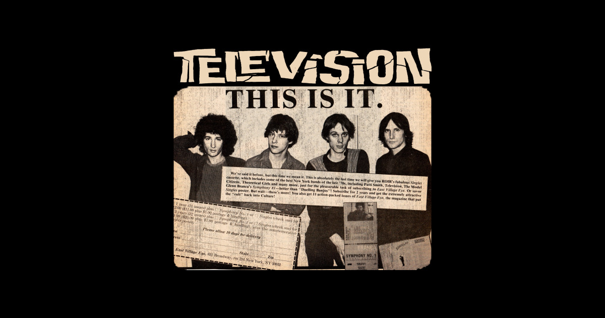 television - Television Band - Sticker | TeePublic