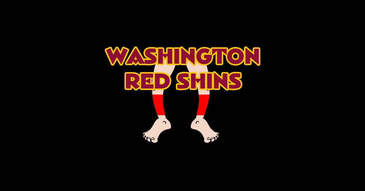 Washington Red Shins - Washington Red Shins - Sticker | TeePublic