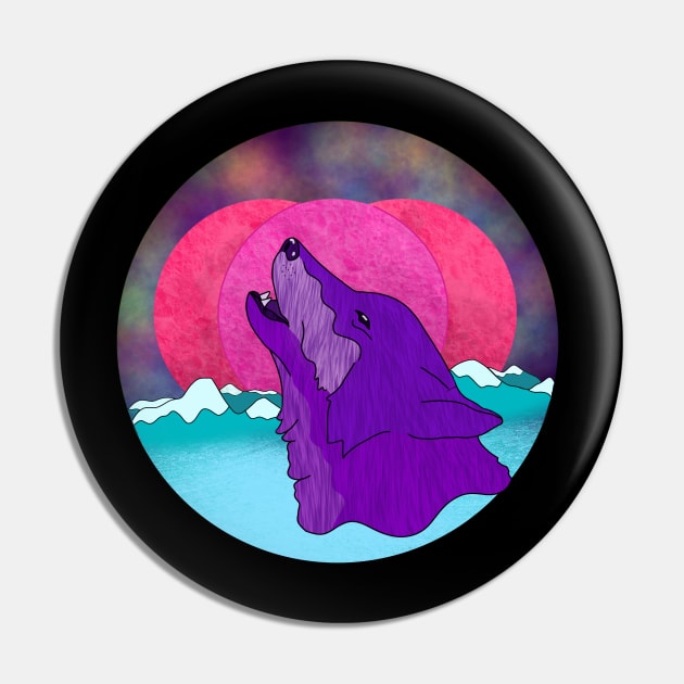 Howling Wolf - Howling Wolf - Pin | TeePublic